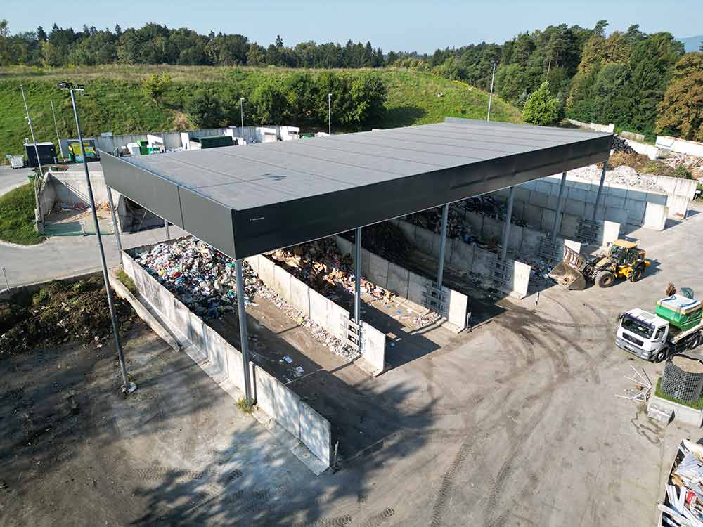 Waste Shelter at Dob Waste Management Center - Schwarzmann